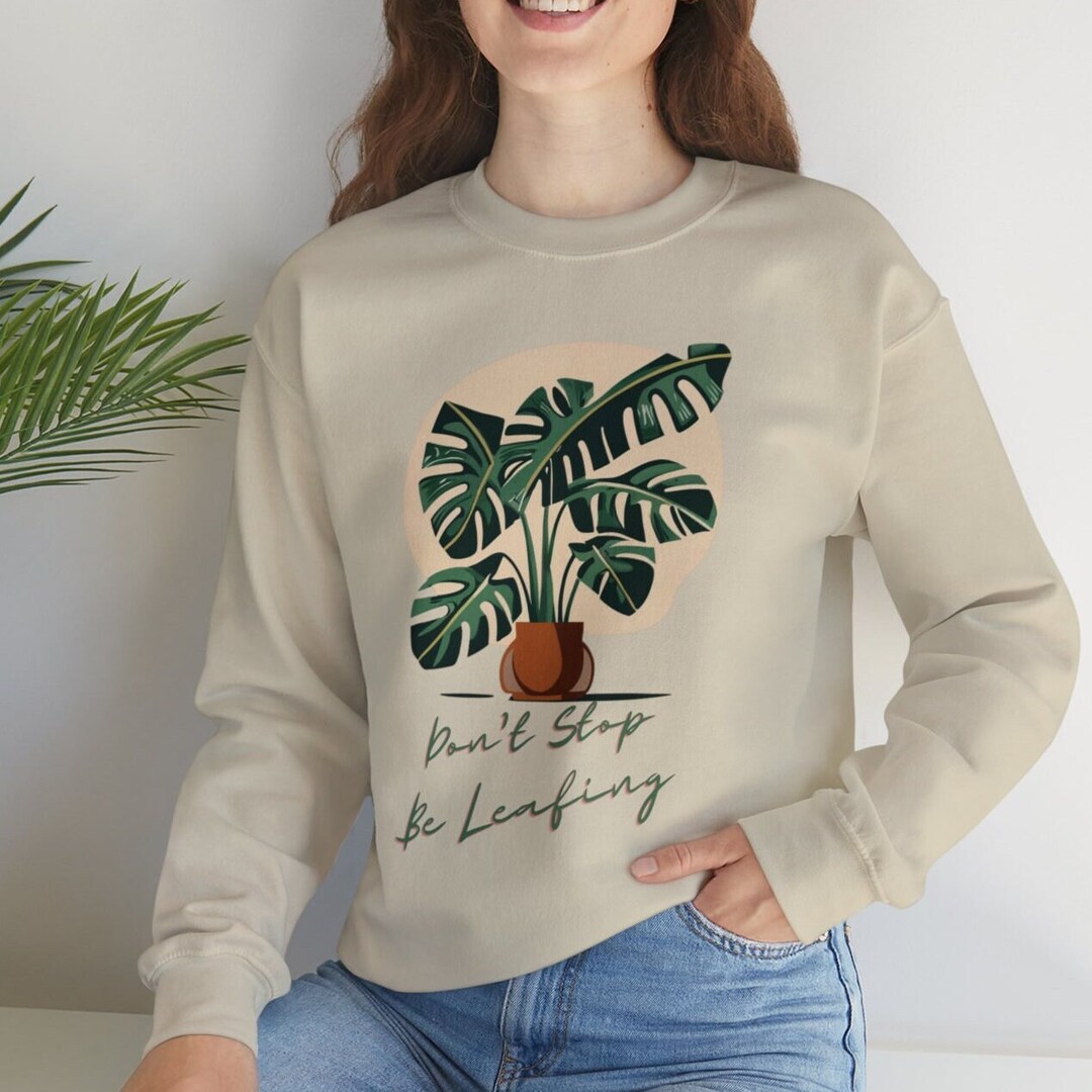Monstera Plant Sweatshirt: Funny Plant Lover Gift - Etsy
