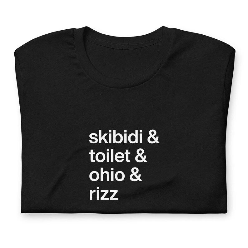 Skibidi Toilet Ohio Rizz Ampersand Tee - Etsy