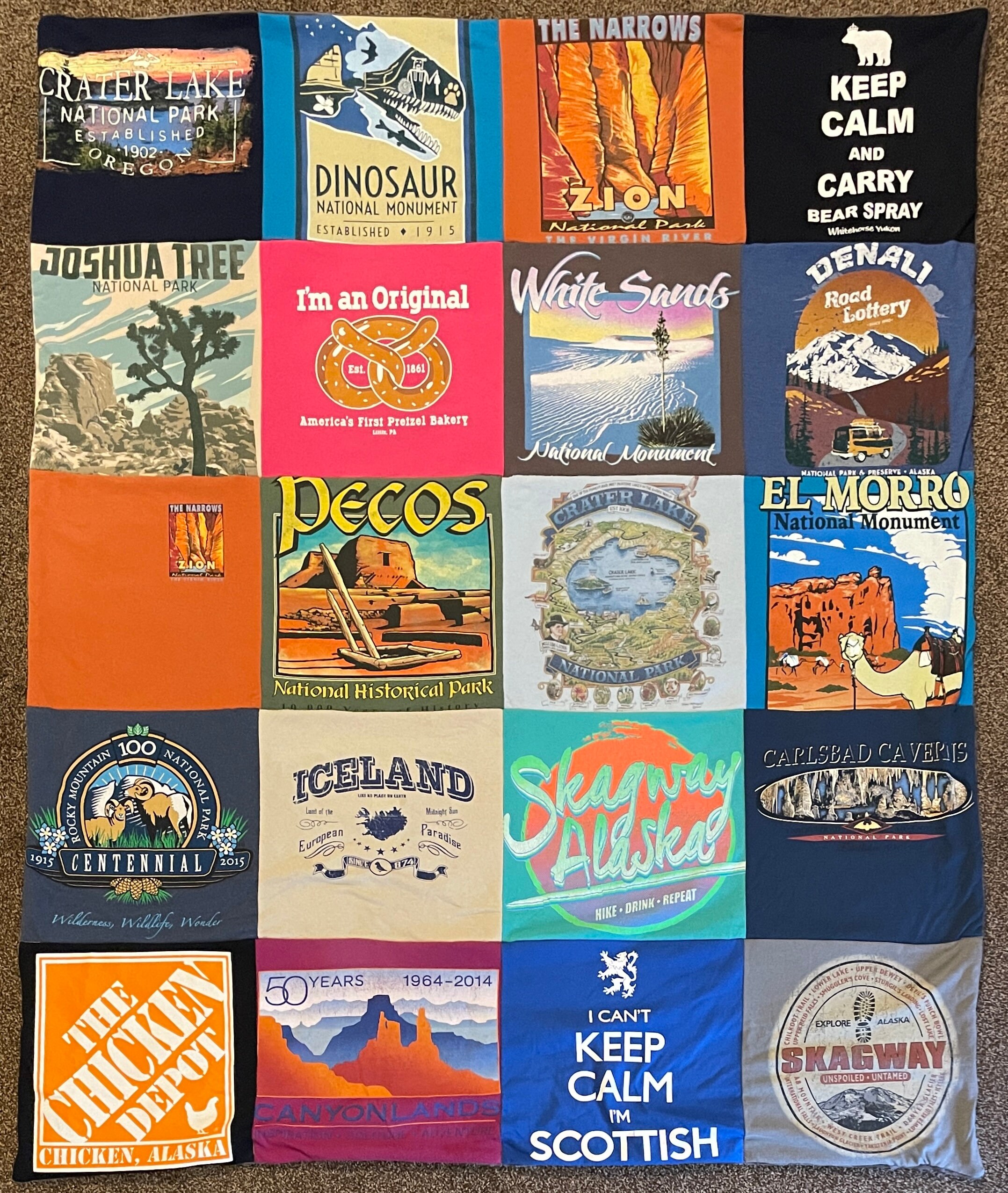 Personalized T-shirt Memory Blanket: Custom Keepsake - Etsy