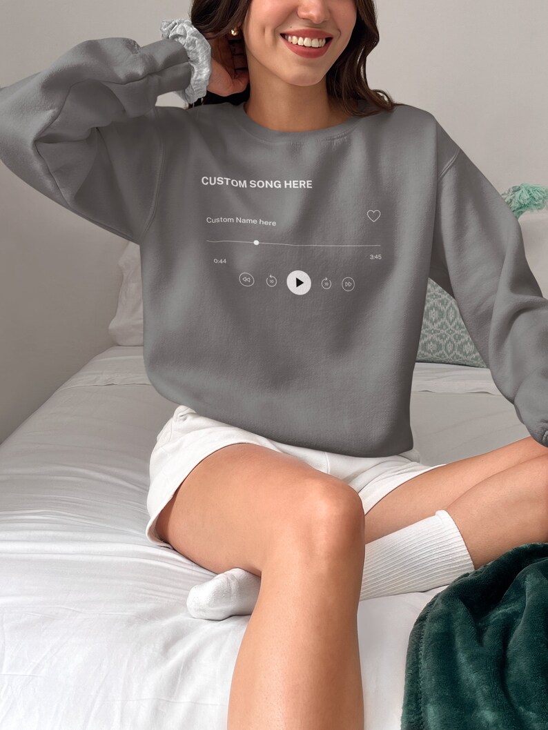 Custom Song Name Sweatshirt, Custom Artist Name Sweatshirt ...