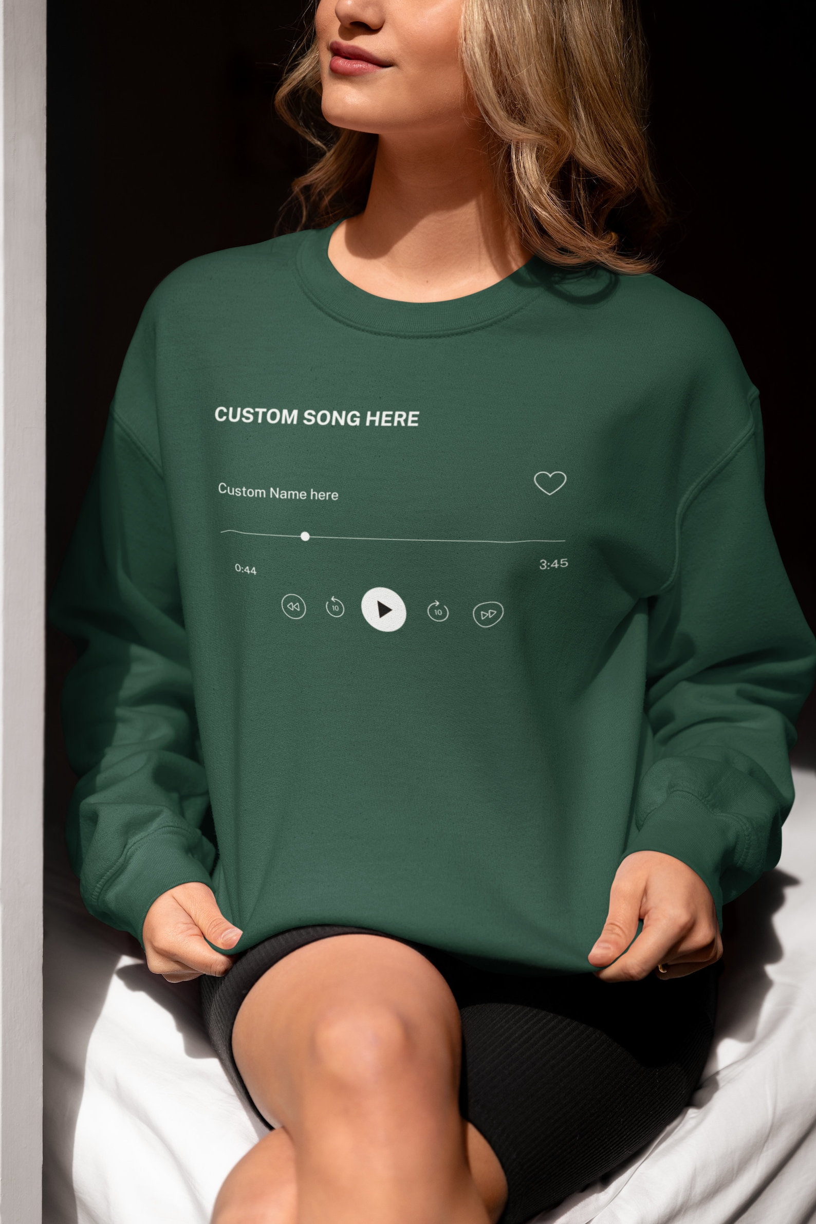 Custom Song Name Sweatshirt, Custom Artist Name Sweatshirt ...