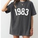 1983 T-shirt, 40th Birthday Shirt, 1983 Birth Year, Vintage 1983 Gift ...
