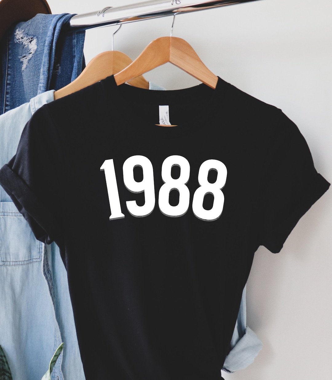 1988 Birthday Year Shirt, 1988 Birthday Year Number T-shirt, Women's ...