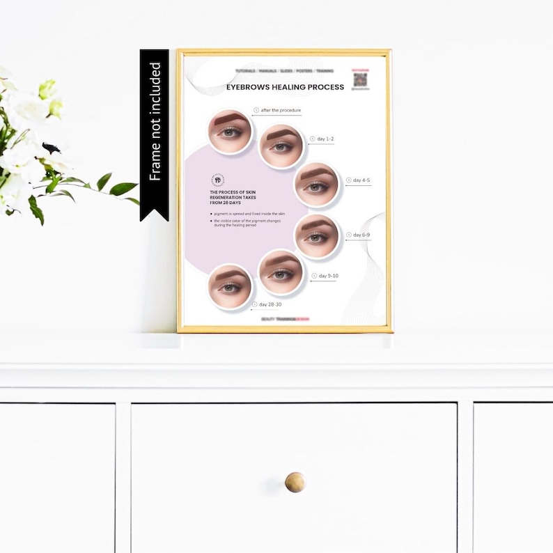 Eyebrows Healing Process Poster 12x16 30cm X 40cm - Etsy