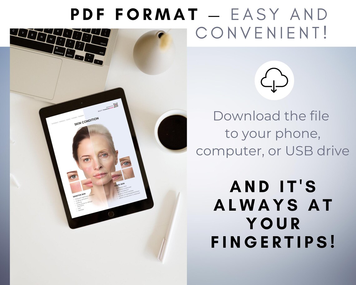 Poster Printable PDF ”skin Condition” Wall Decor Skincare Skin Anatomy ...