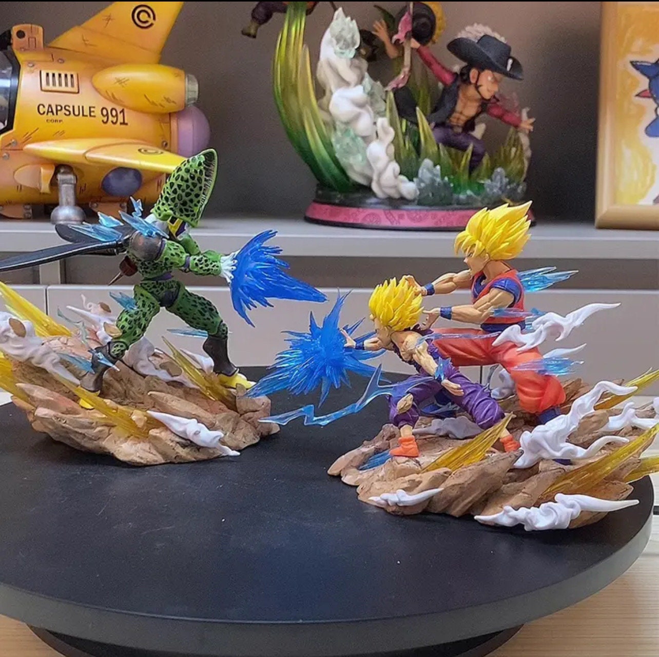 Dragonball Z Goku & Gohan Vs Cell Figures - Etsy