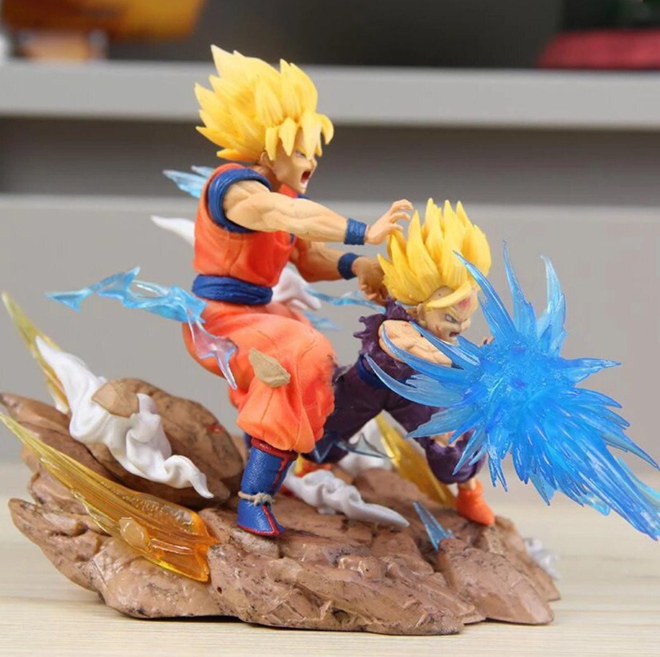 Dragonball Z Goku & Gohan Vs Cell Figures - Etsy