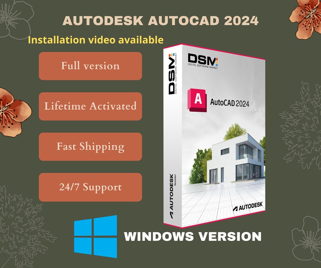Autodesk AutoCAD 2024 para Windows Activación de por vida - Etsy España