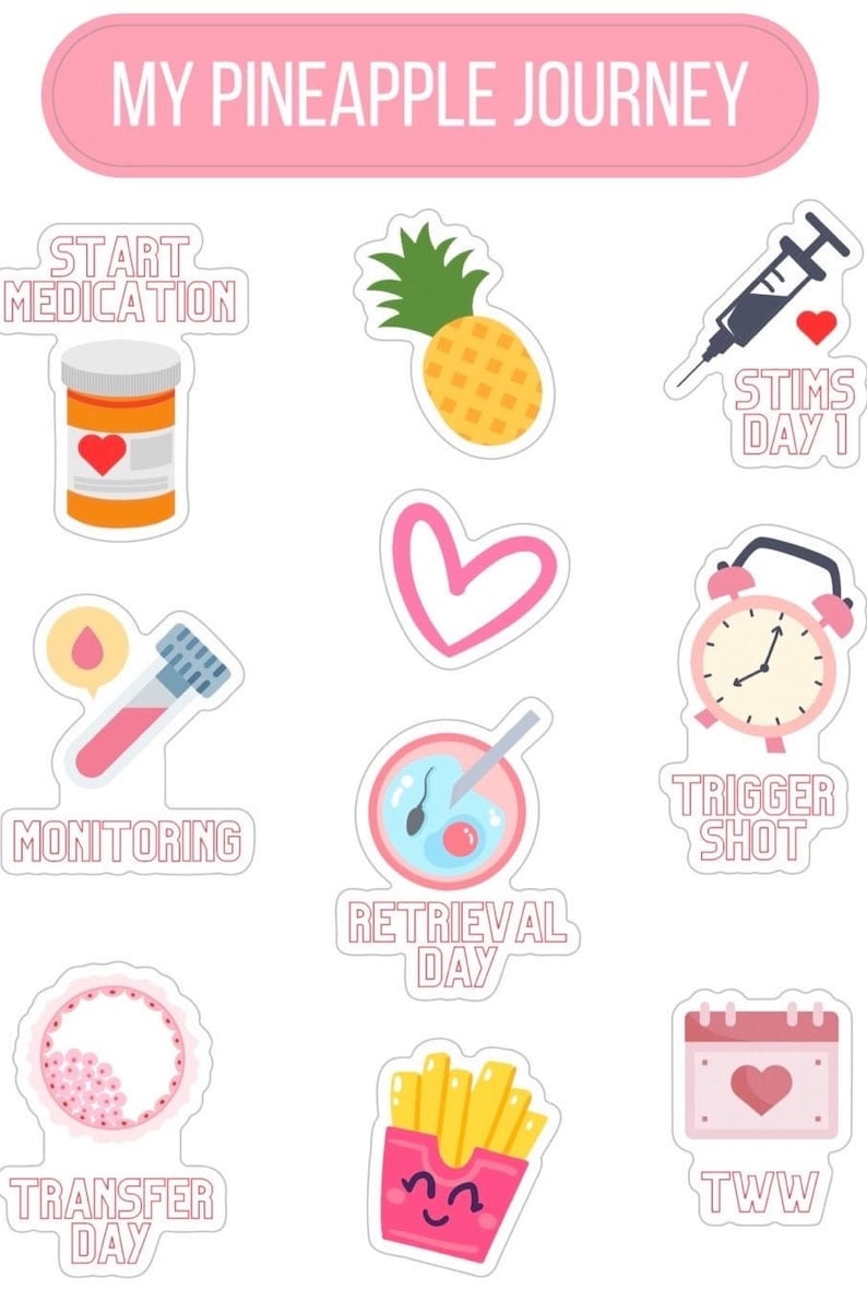 IVF Stickers IVF Journal Stickers IVF Planner Stickers Journal Decals ...