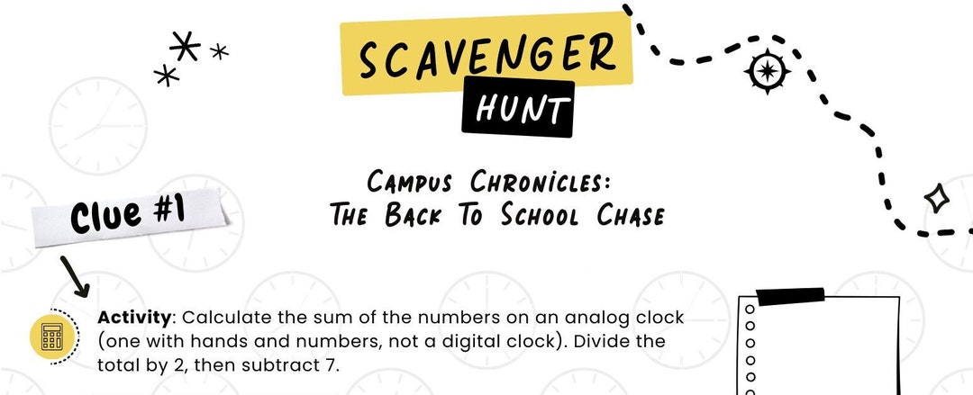 Educational Scavenger Hunt - 4th-5th Grade (campus Chronicles) - Etsy