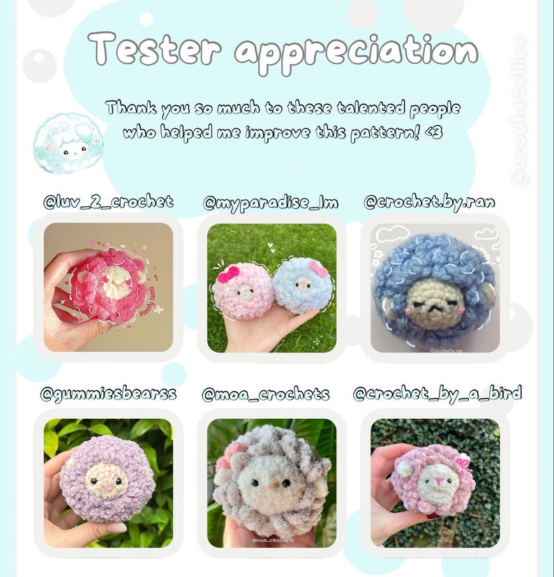 Crochet Pattern Fluffy Lamb - Etsy