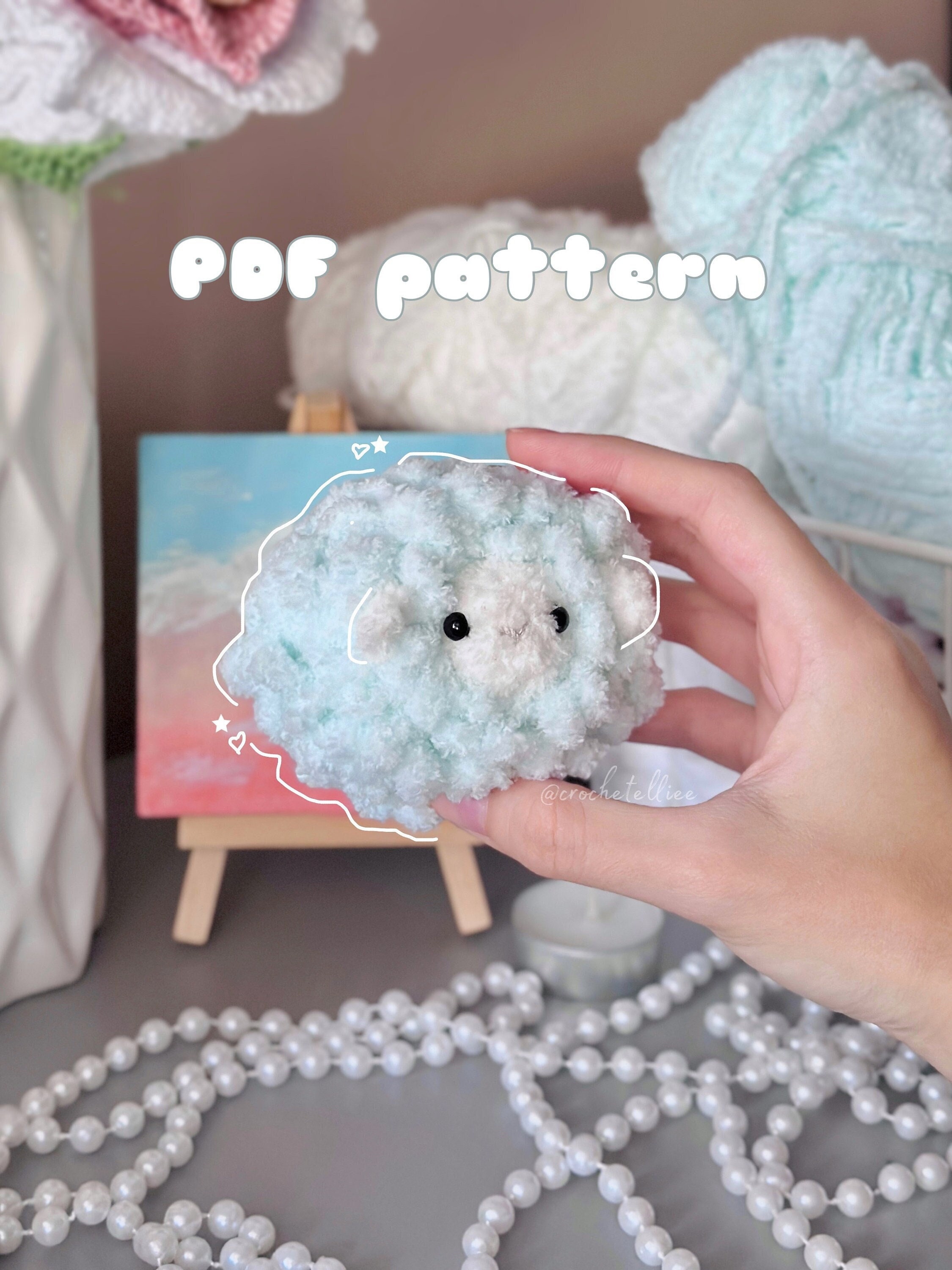 Crochet Pattern Fluffy Lamb - Etsy