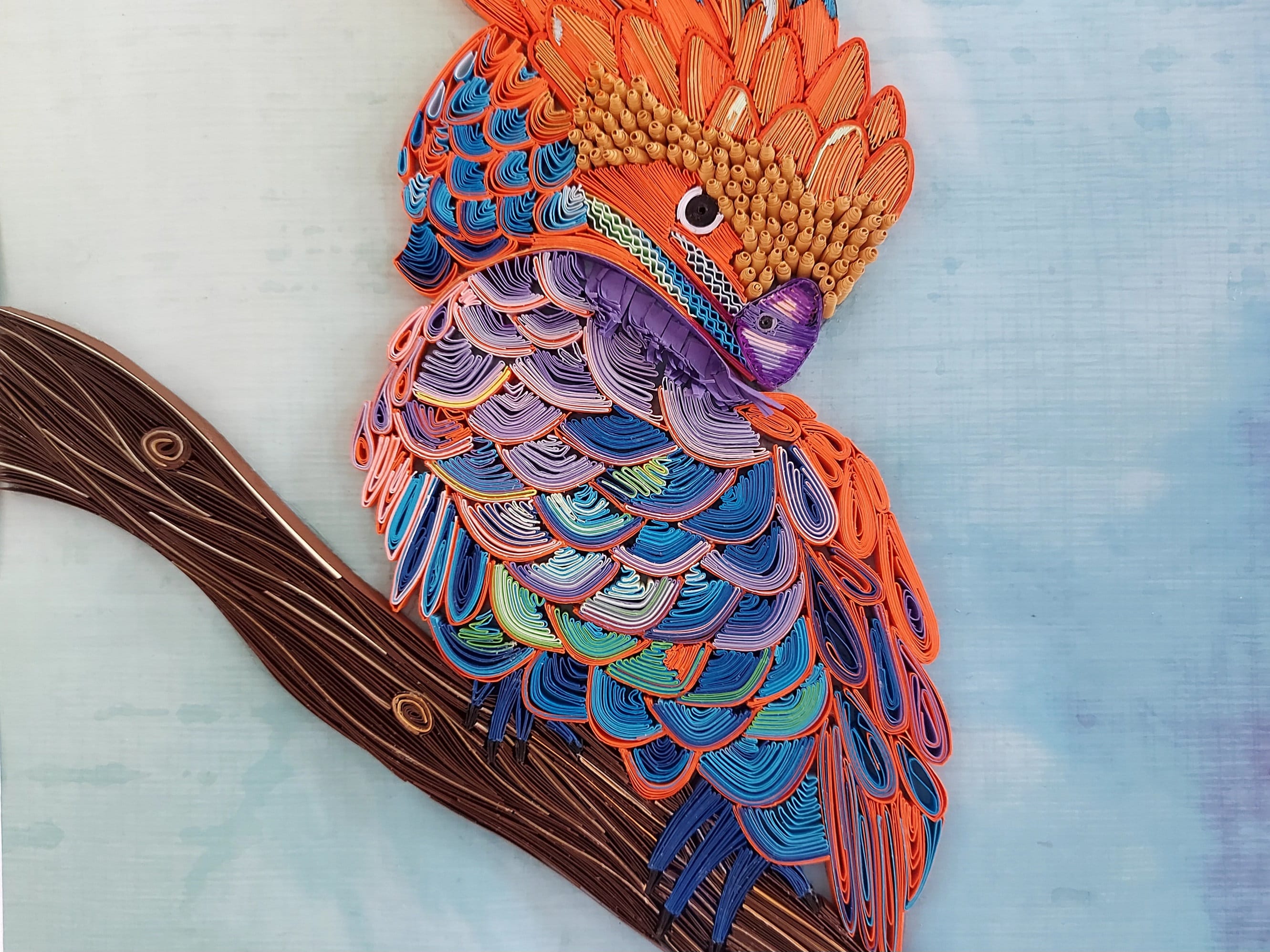 Magic Bird Paper Quilling, Paper Art, Handmade, Home Decor - Etsy