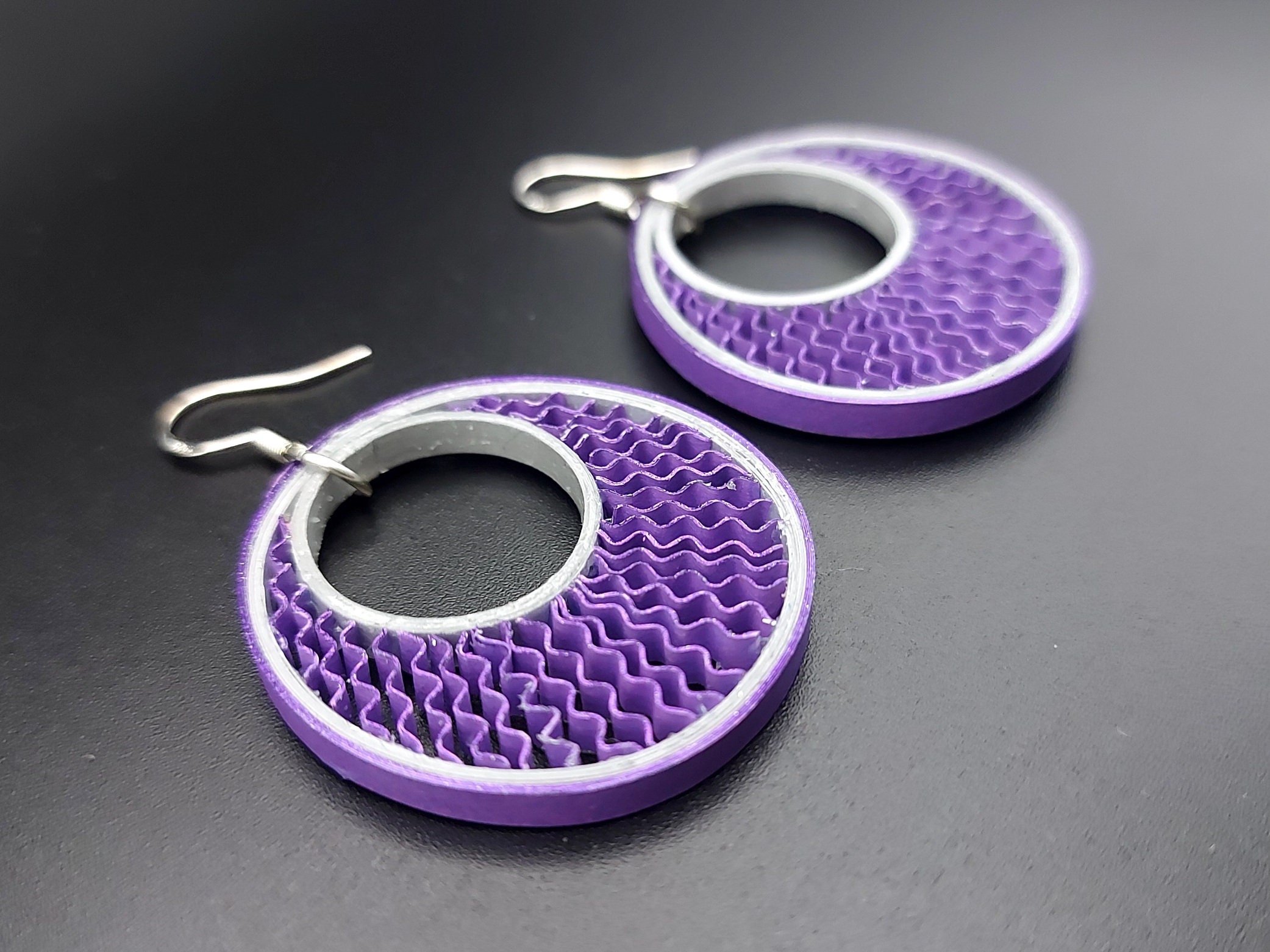 Zigzag Flows - Paper Quilling Earrings- Quilling Jewelry- Handmade ...