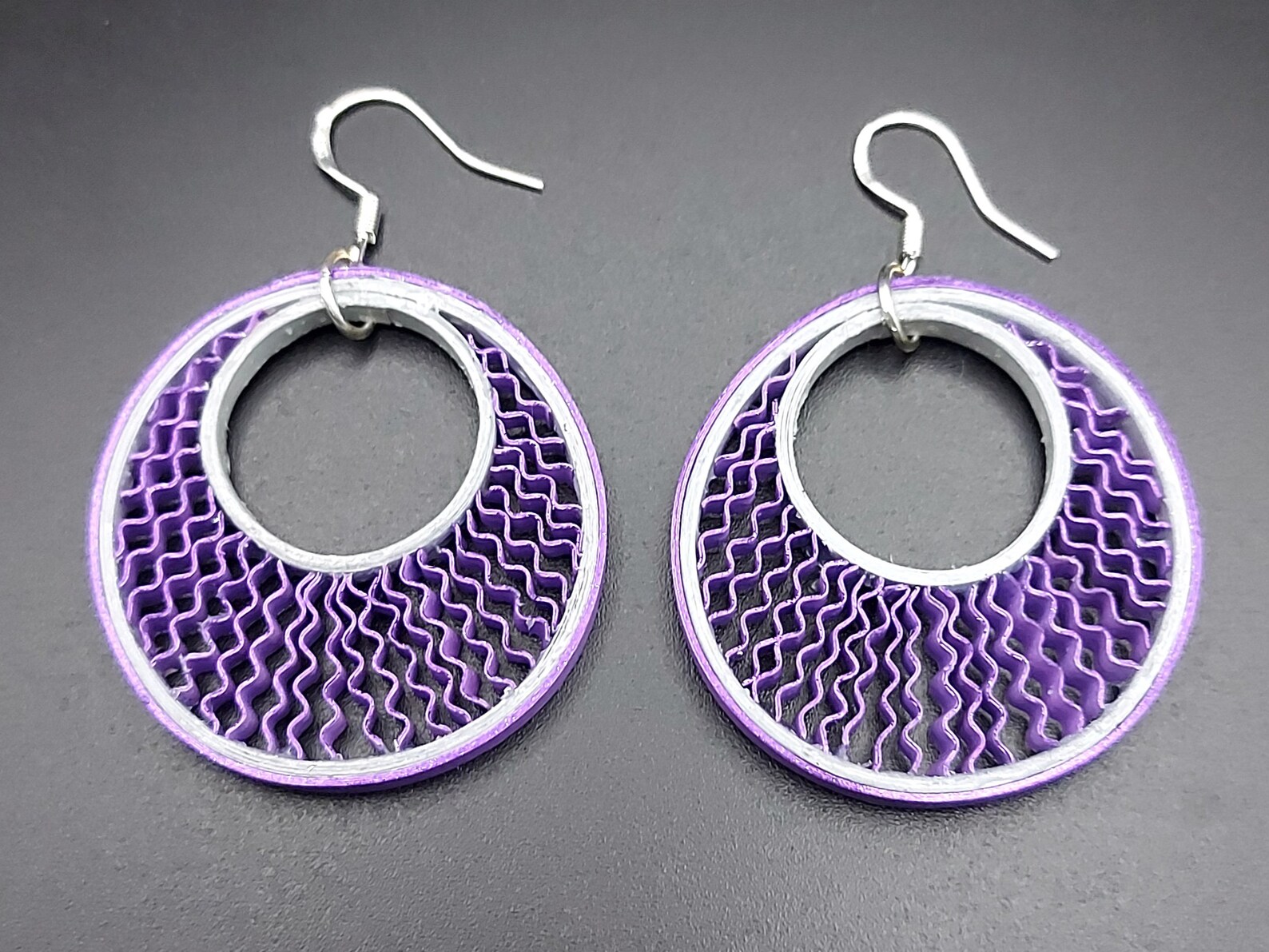 Zigzag Flows - Paper Quilling Earrings- Quilling Jewelry- Handmade ...
