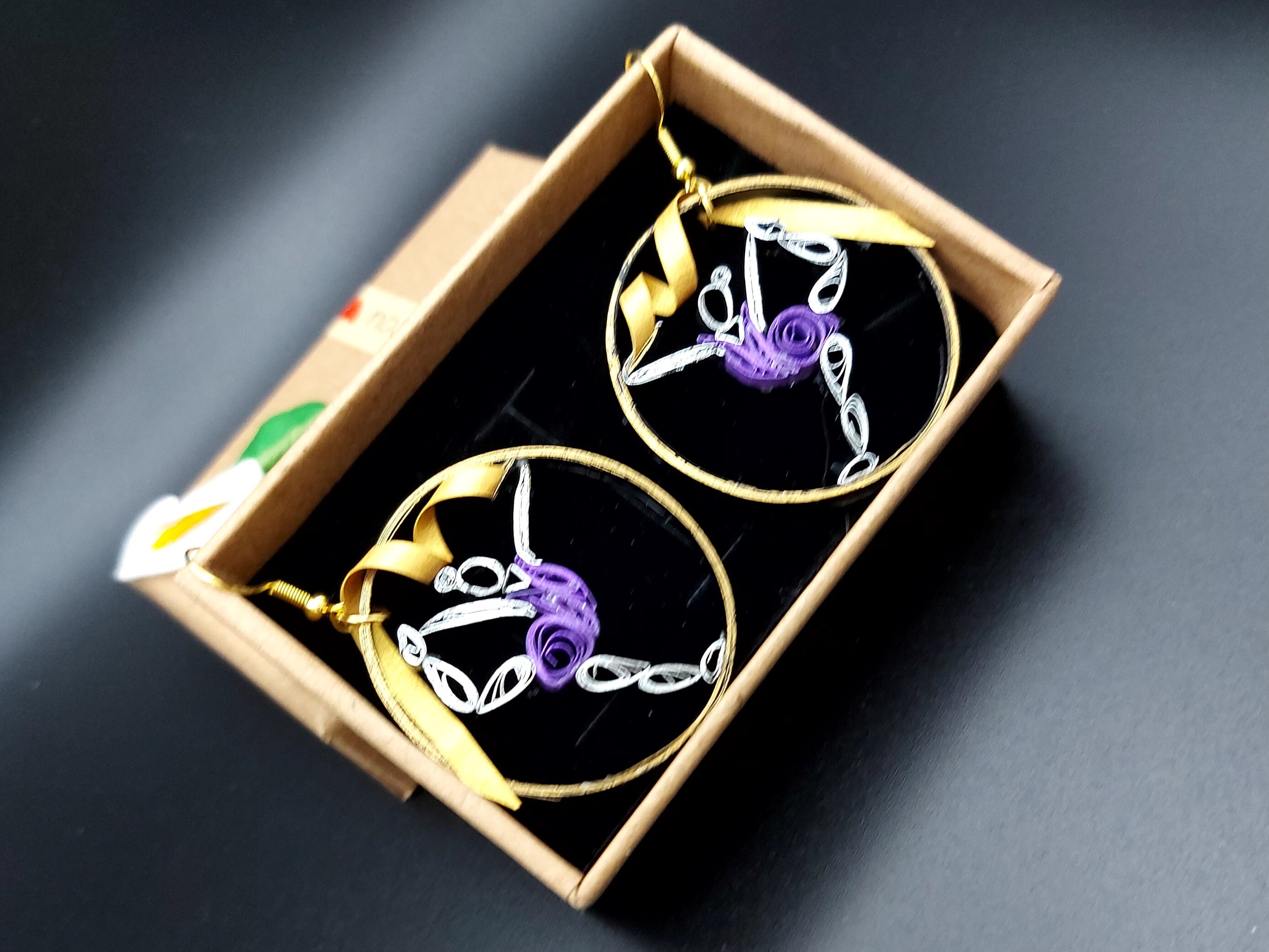 Elastic Girl Gymnast Paper Quilling Earrings- Quilling Jewelry ...