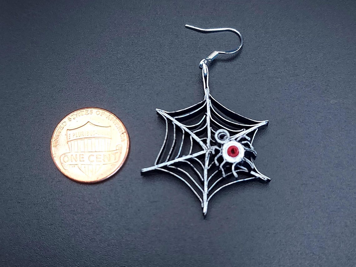 Spider on the Web- Paper Quilling Earrings- Quilling Jewelry- Handmade ...