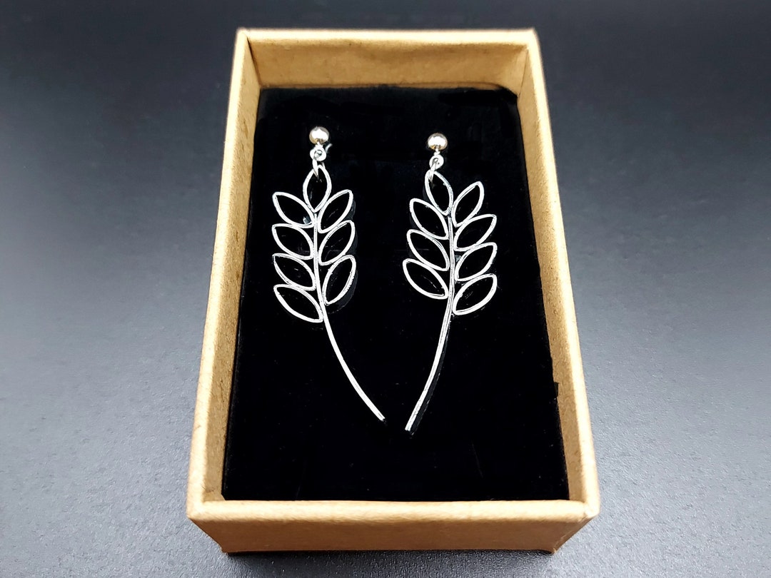 Leaf Ear Paper Quilling Earrings- Quilling Jewelry- Handmade Earrings ...