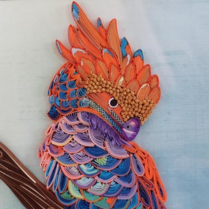 Magic Bird Paper Quilling, Paper Art, Handmade, Home Decor - Etsy
