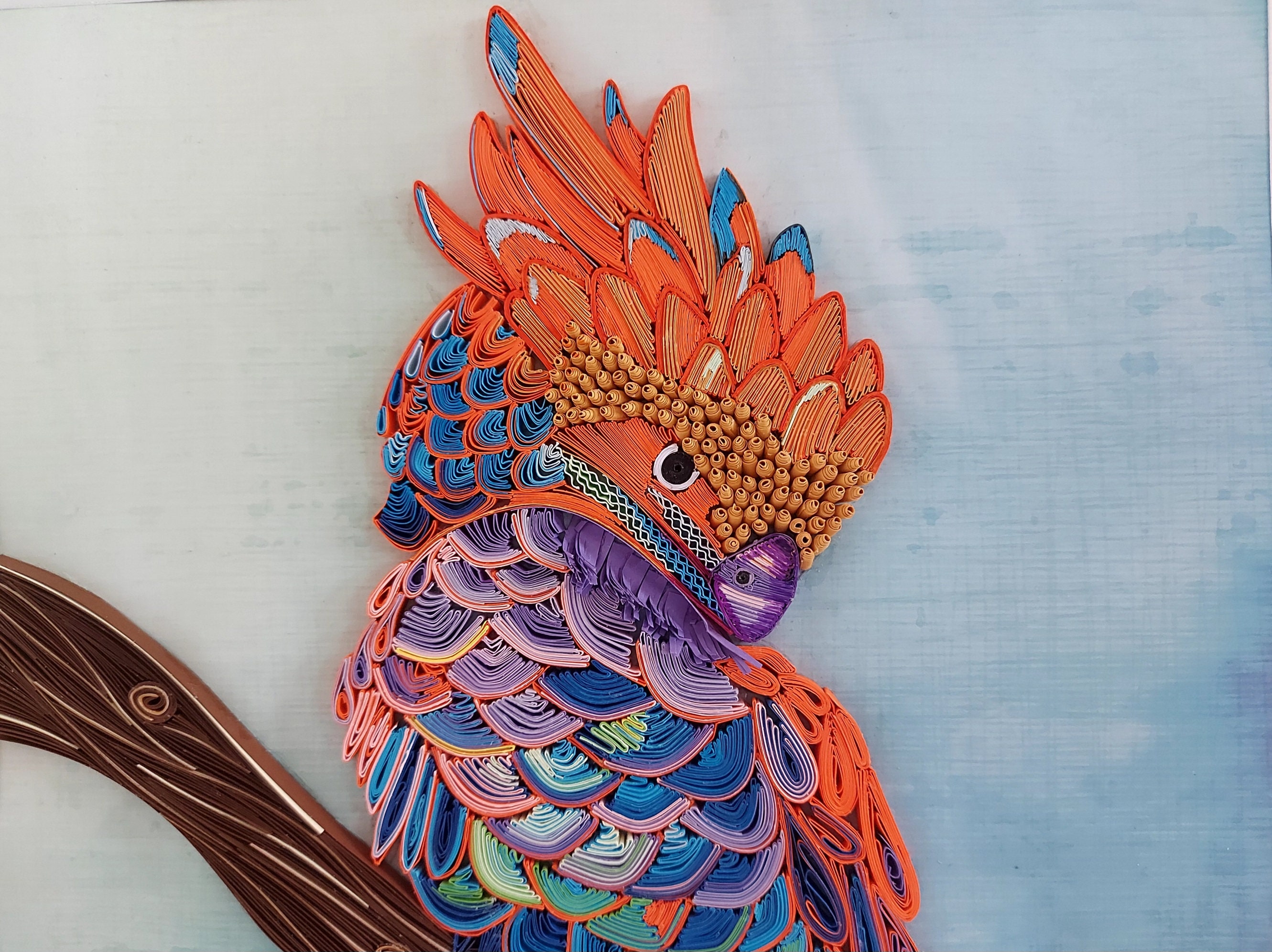 Magic Bird Paper Quilling, Paper Art, Handmade, Home Decor - Etsy