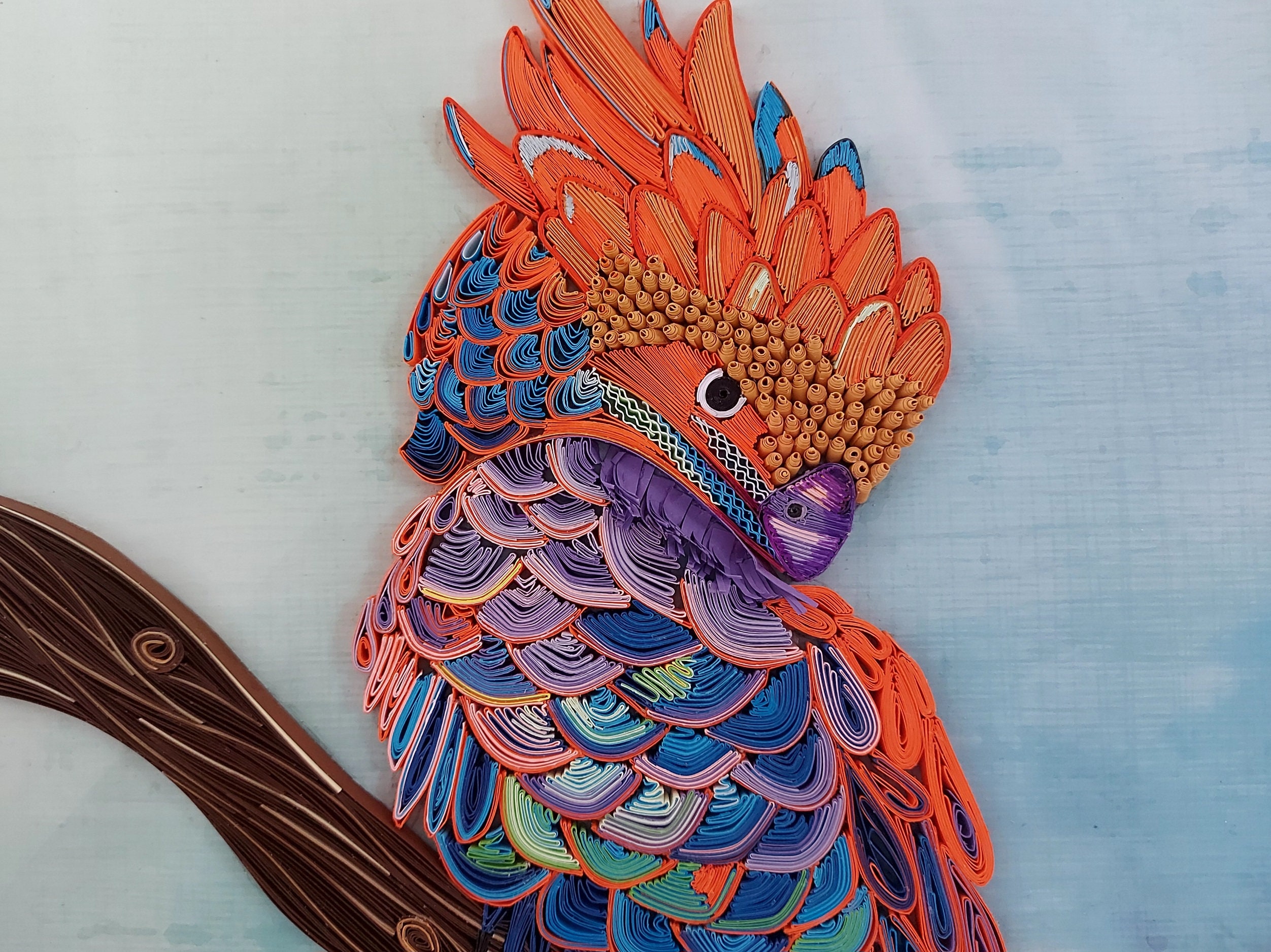 Magic Bird Paper Quilling, Paper Art, Handmade, Home Decor - Etsy