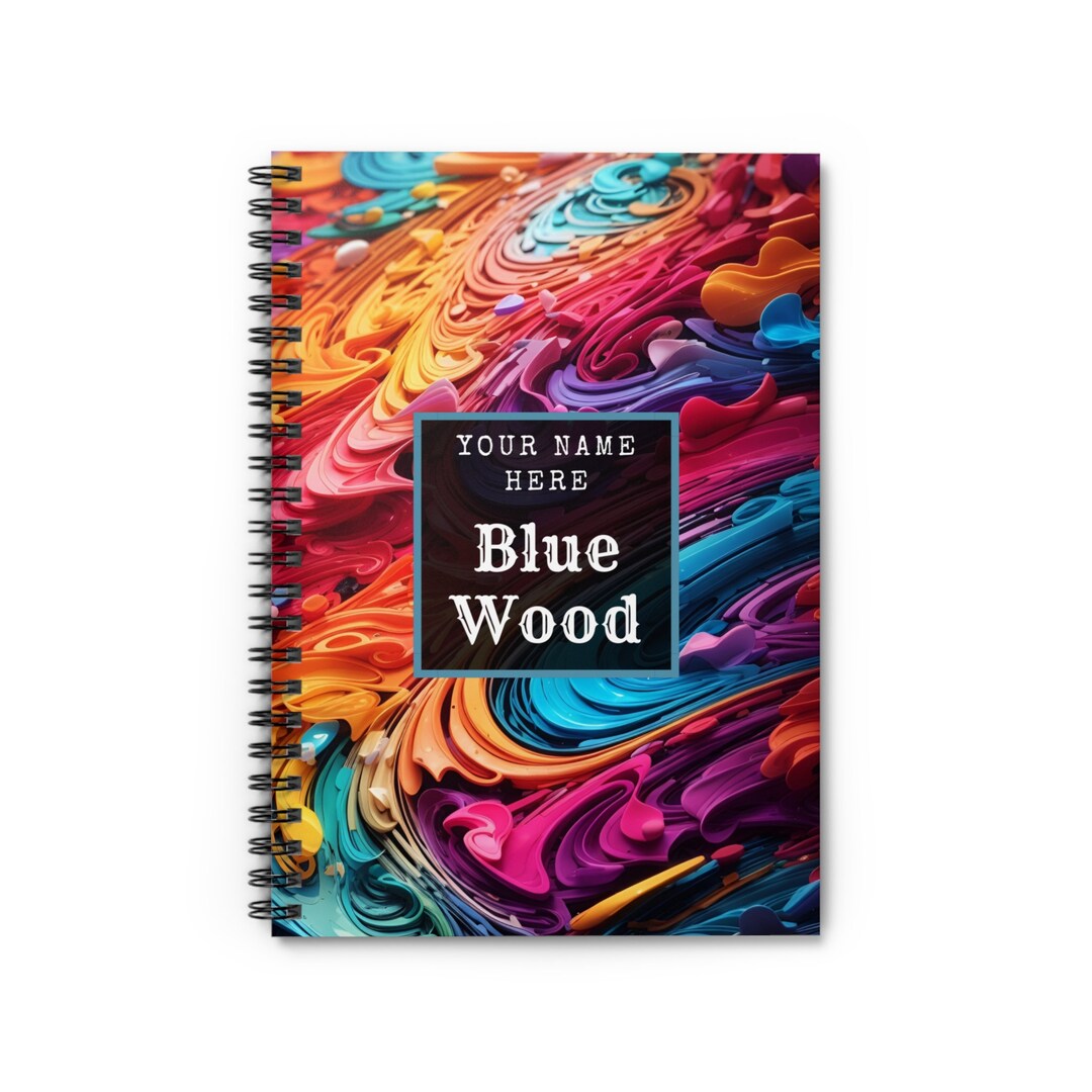 Spiral Notebook - Chromatic Flow - Etsy