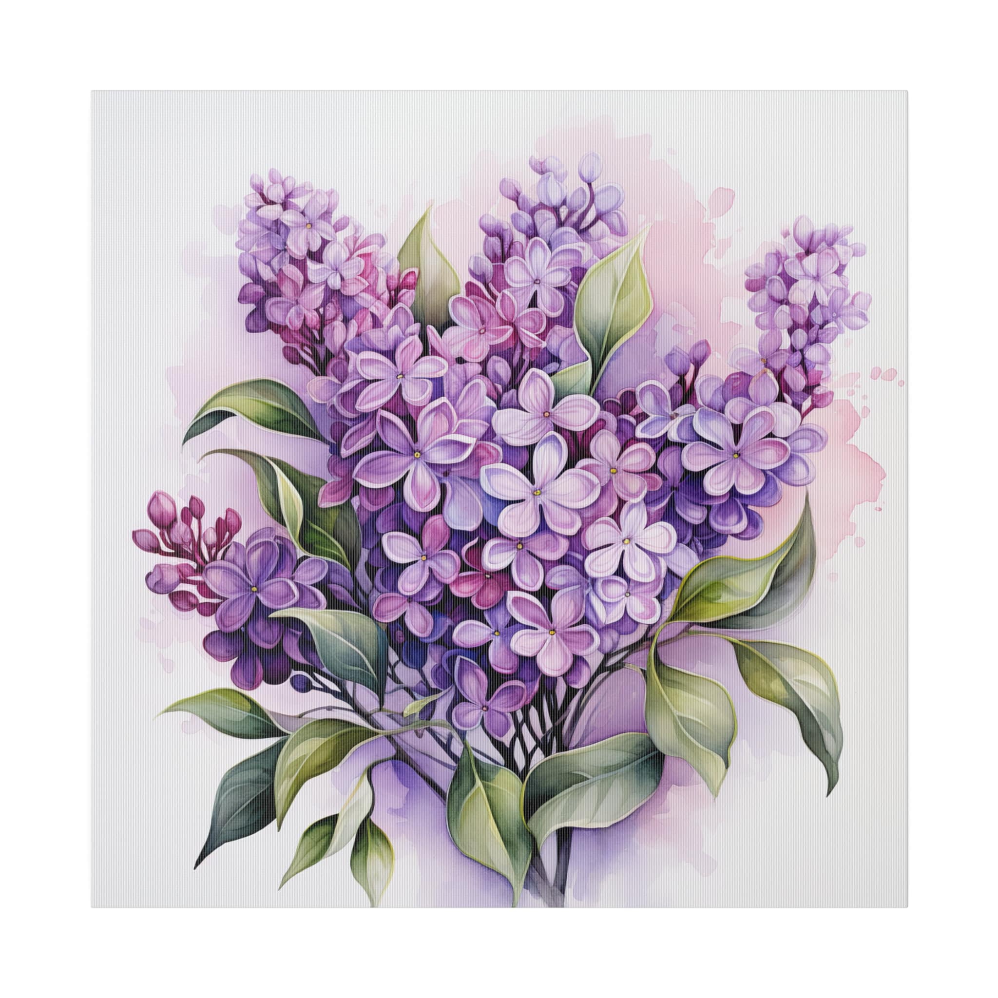 Lilac Dreams: Fragrant Blooms Stretched Canvas | Floral Wall Art | I ...