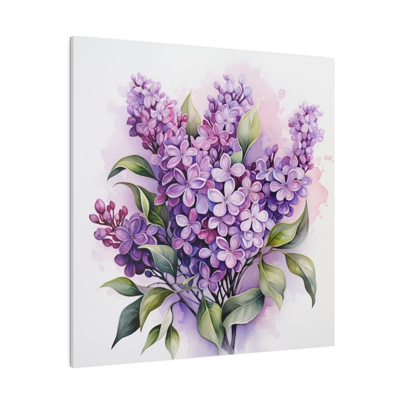 Lilac Dreams: Fragrant Blooms Stretched Canvas | Floral Wall Art | I ...