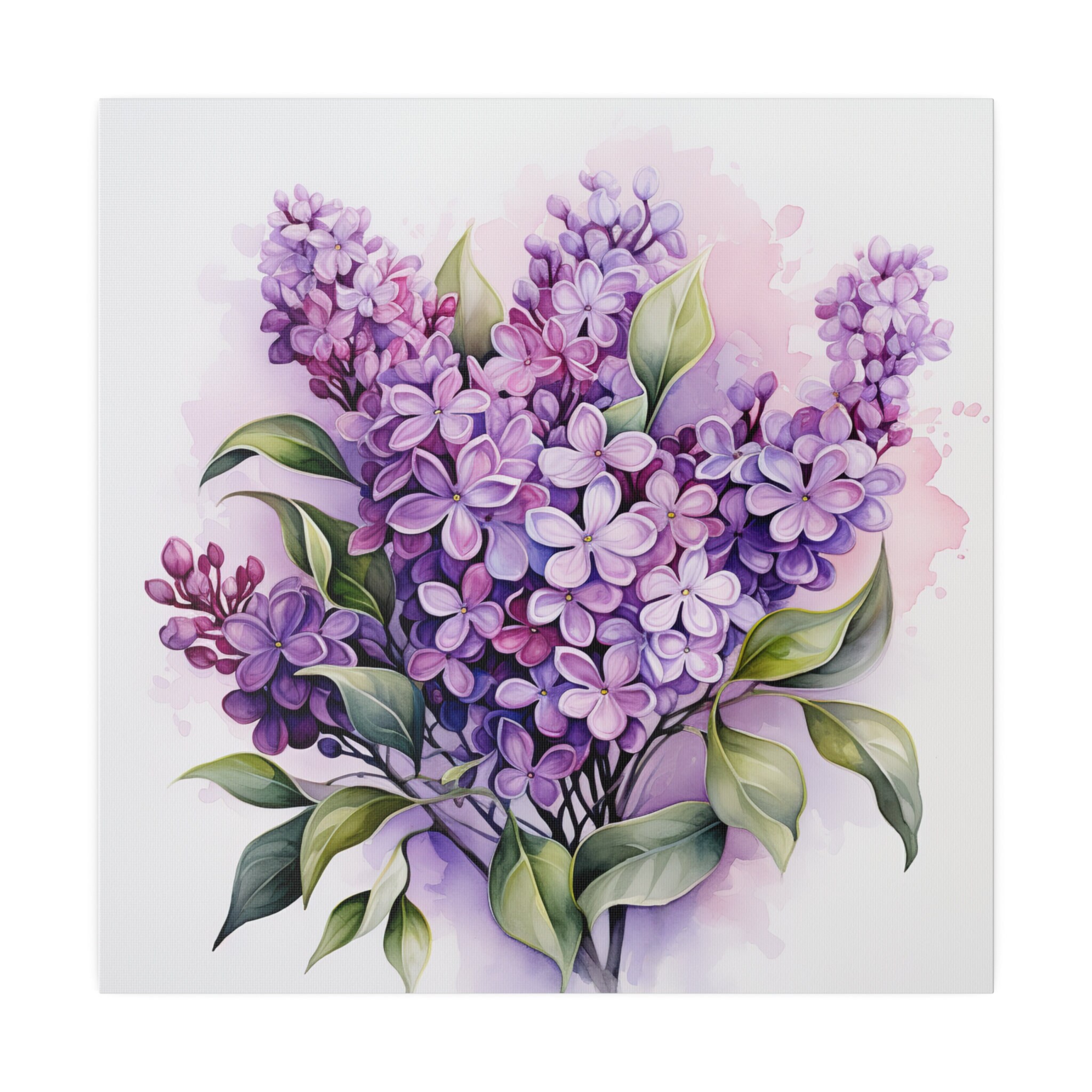 Lilac Dreams: Fragrant Blooms Stretched Canvas | Floral Wall Art | I ...