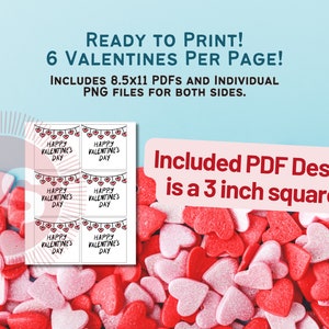 Printable Class Valentines - Low Ink (INSTANT DIGITAL DOWNLOAD) - Etsy