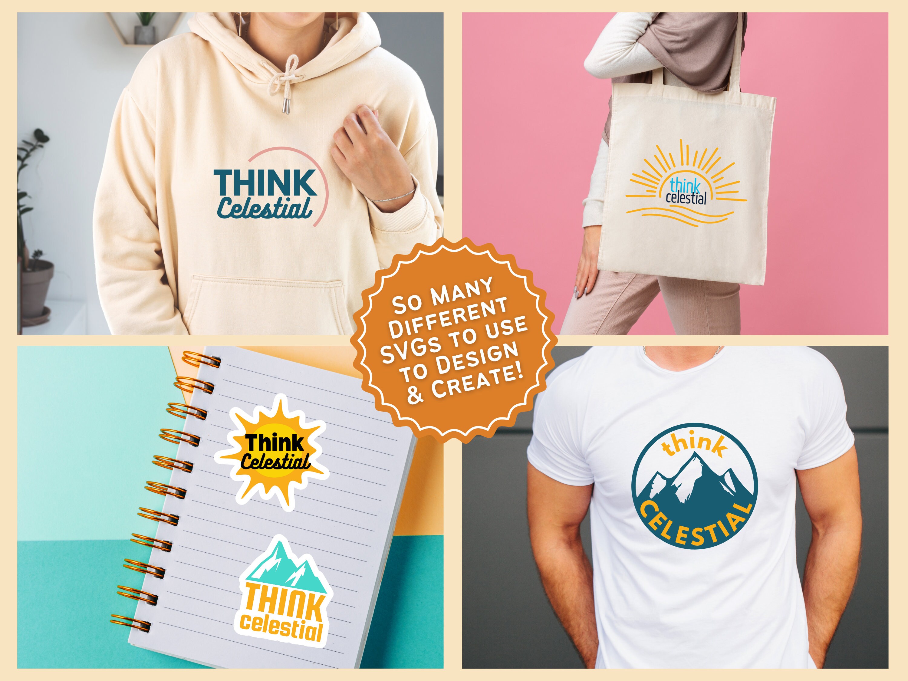 Large Think Celestial SVG and PNG Bundle 30 Different Designs President ...