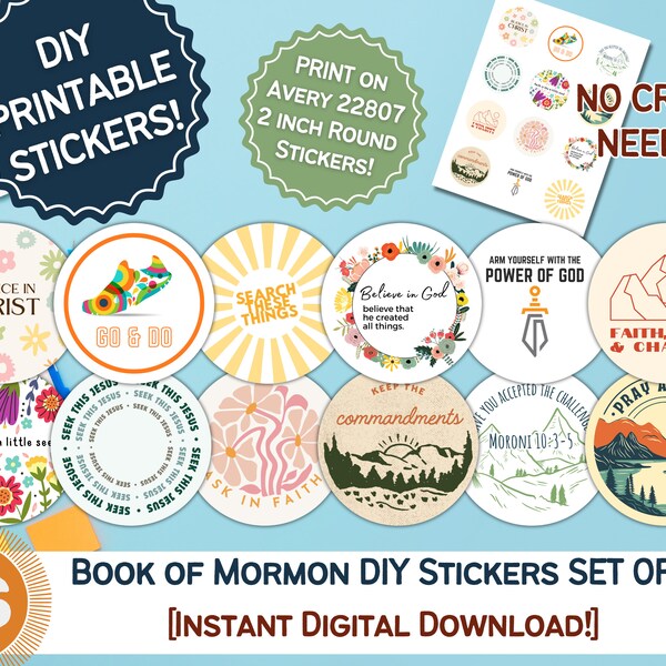 Printable Lds Scripture Stickers - Etsy