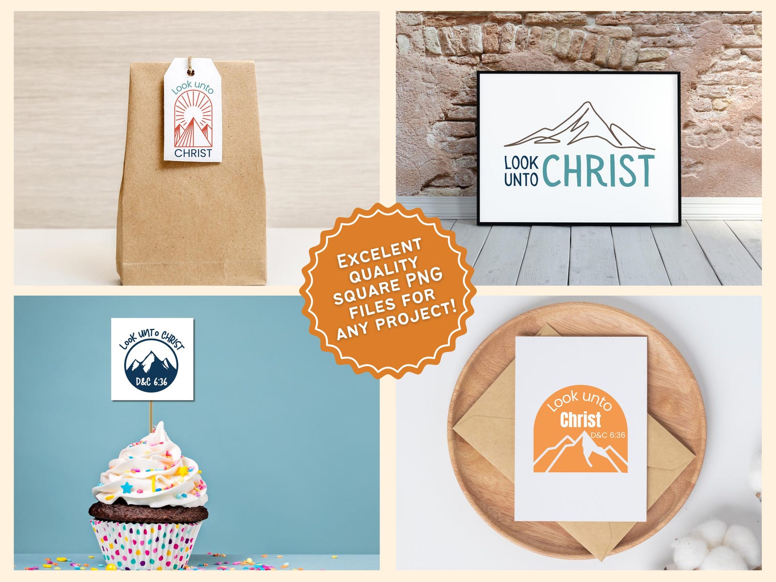 LDS Youth Theme 2025 "look Unto Christ" Doctrine & Covenants 6:36 SVG ...