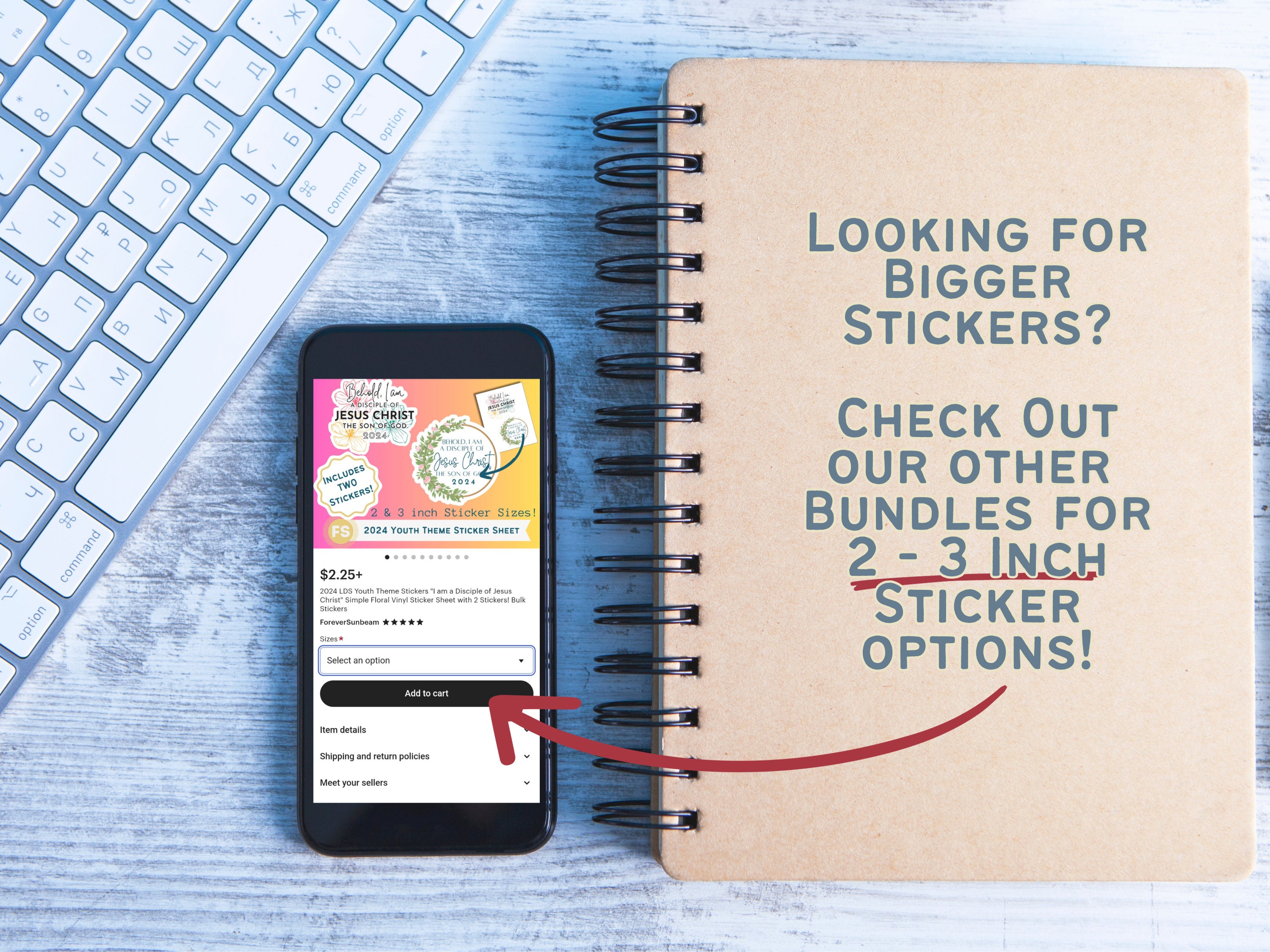 2024 LDS Youth Theme Stickers i Am a Disciple of Jesus Christ 3 Nephi 5 ...