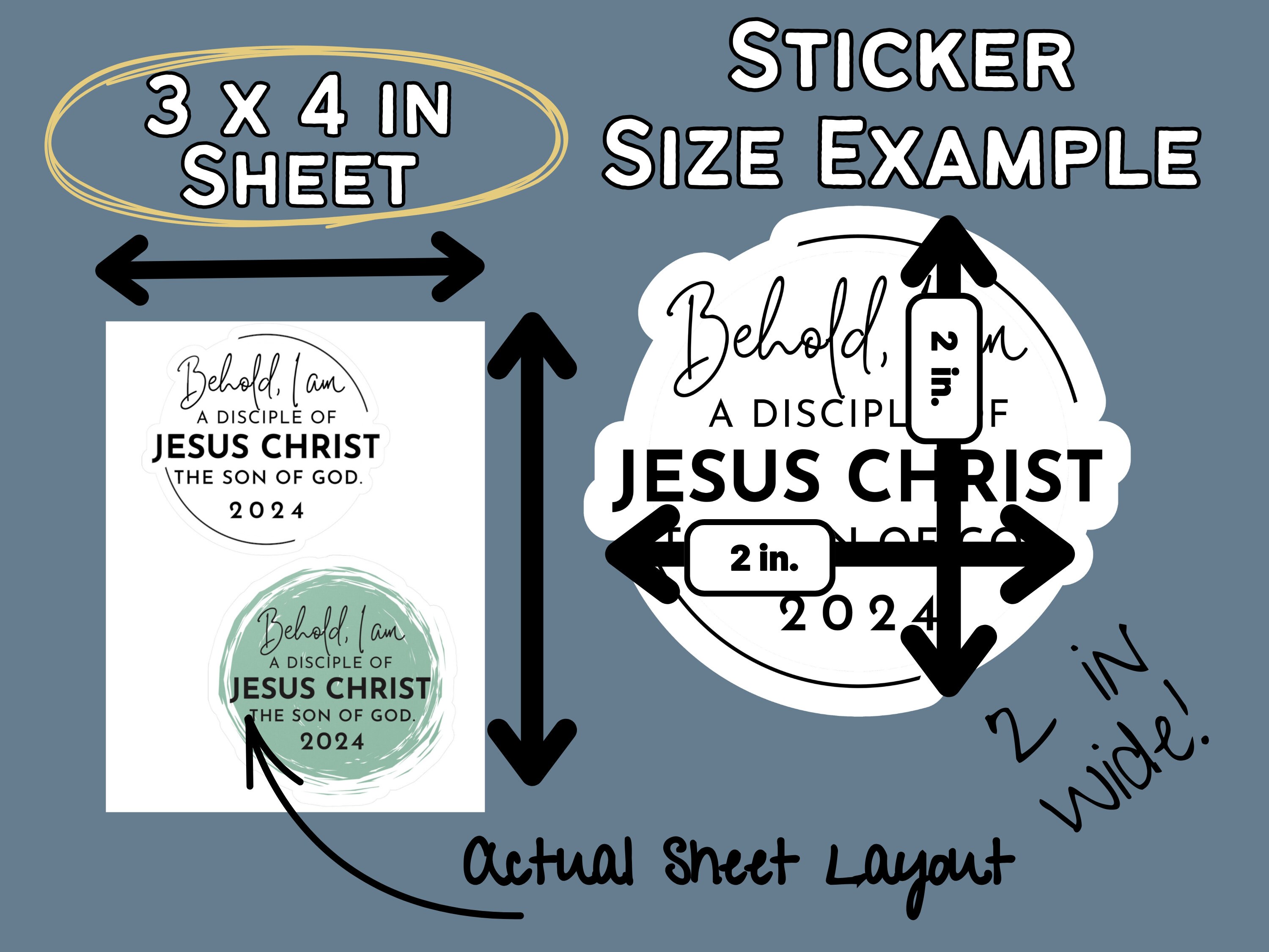 2024 LDS Youth Theme Stickers i Am a Disciple of Jesus - Etsy