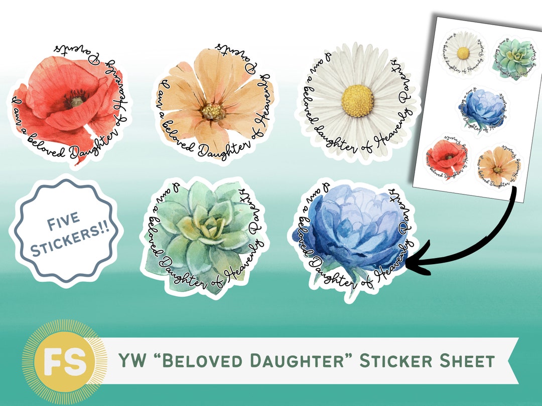 Young Women Theme Sticker Sheet With 5 Stickers - Etsy