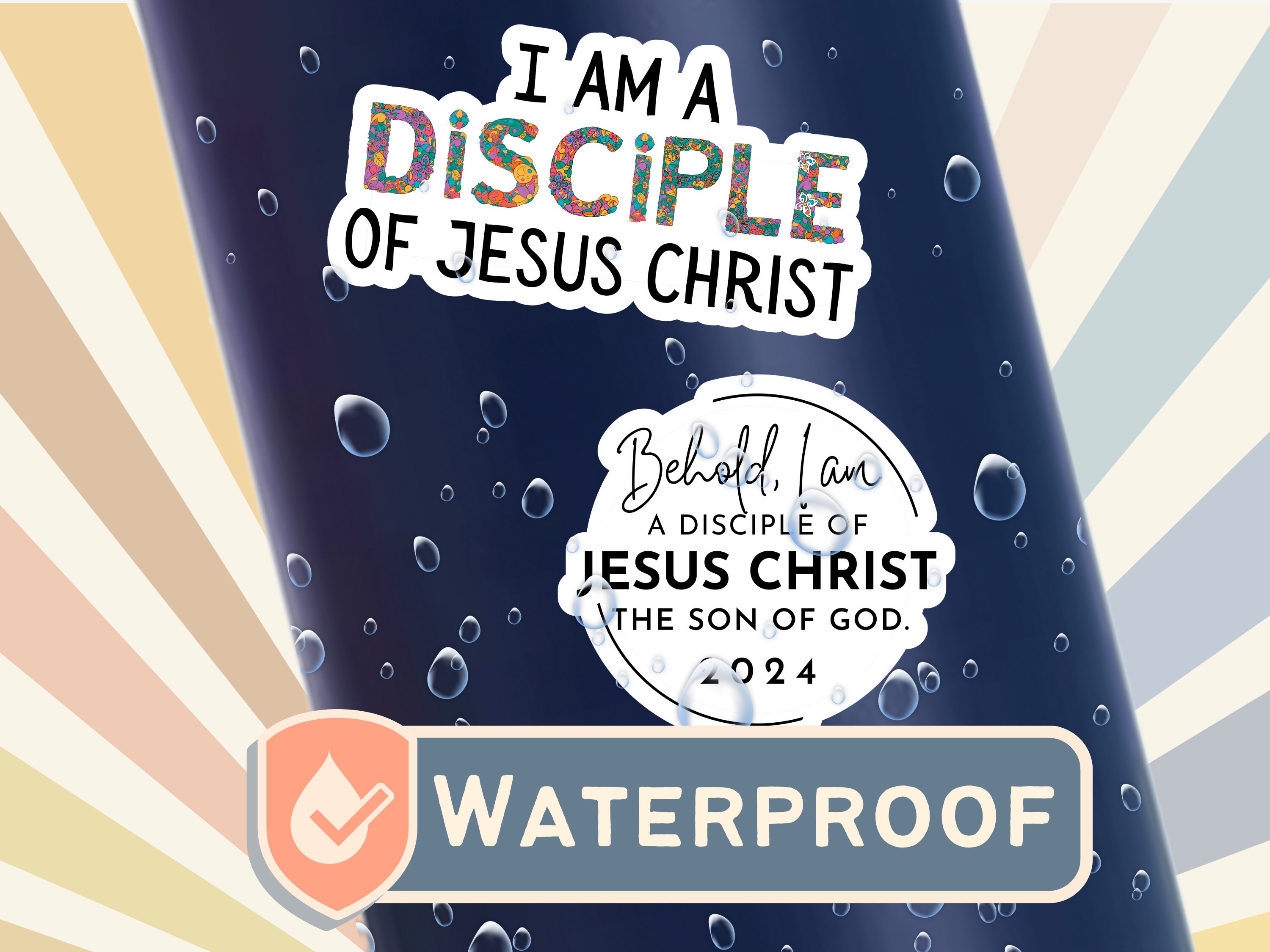 2024 LDS Youth Theme Stickers i Am a Disciple of Jesus Christ 3 Nephi 5 ...