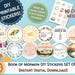 Book of Mormon DIY Printable Stickers- LDS Girls Camp (instant Digital ...