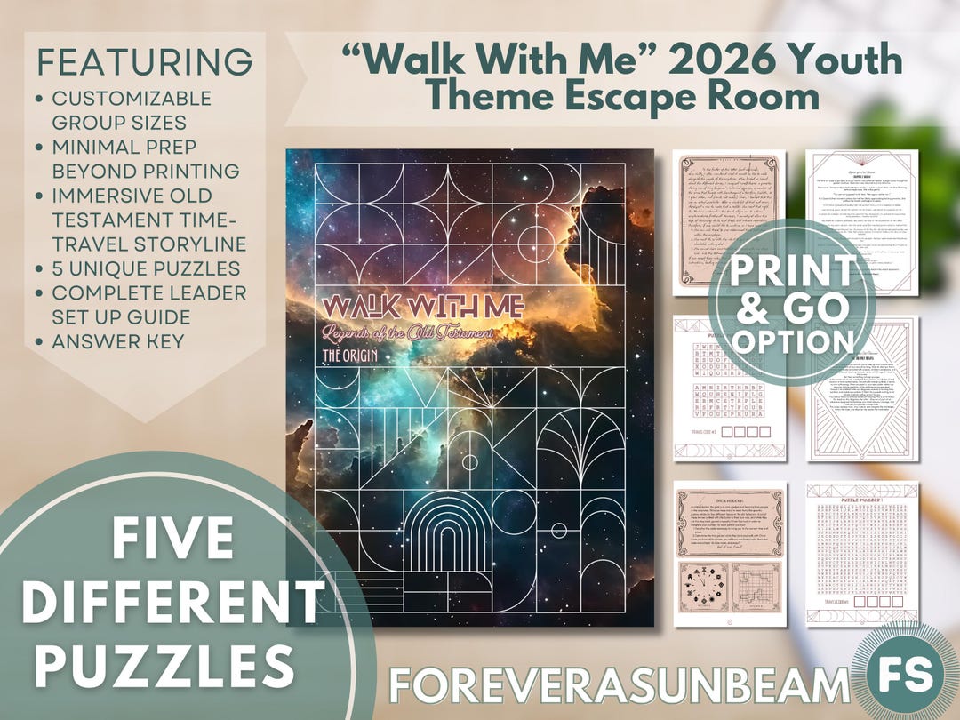 Old Testament Escape Room for Youth | Printable Scripture Activity ...