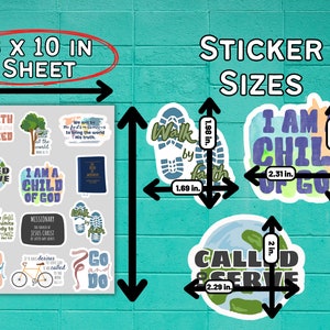 LDS Missionary Vinyl Sticker Sheet With 12 Stickers - Etsy