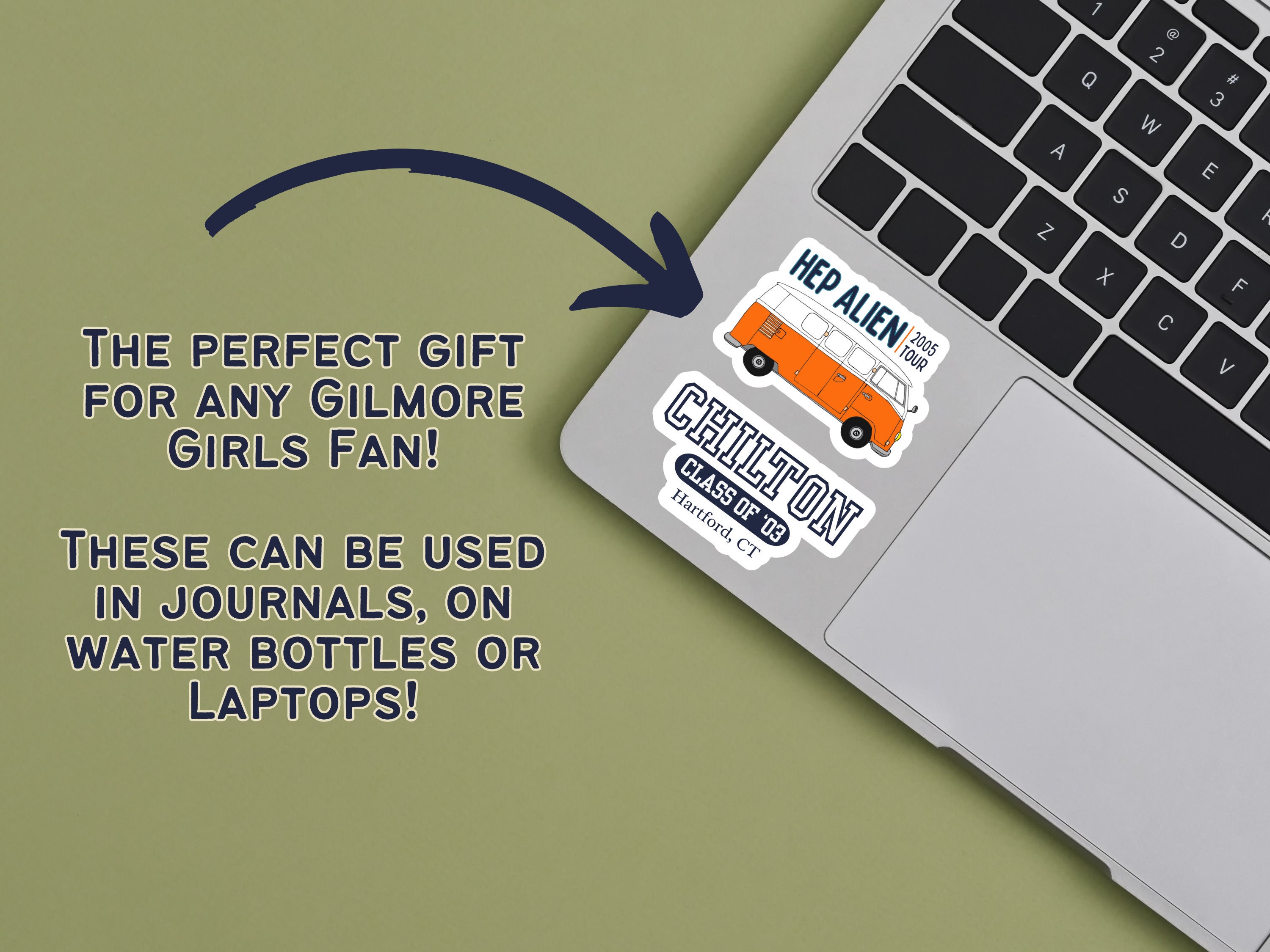 Gilmore Girls Logo Vinyl Sticker Sheet With 8 Stickers - Etsy