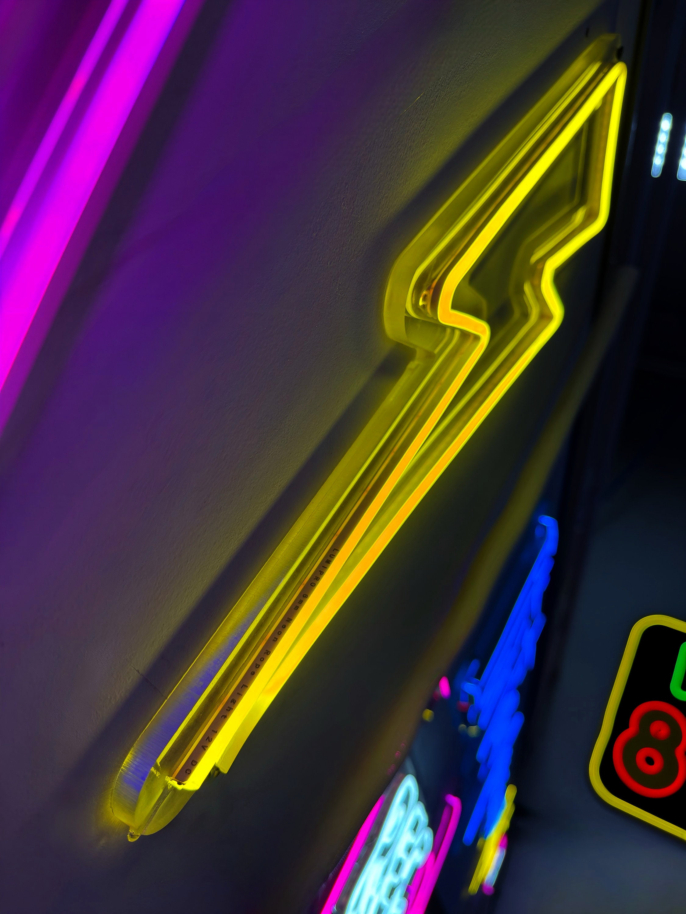 Lightning Bolt Neon Sign Etsy