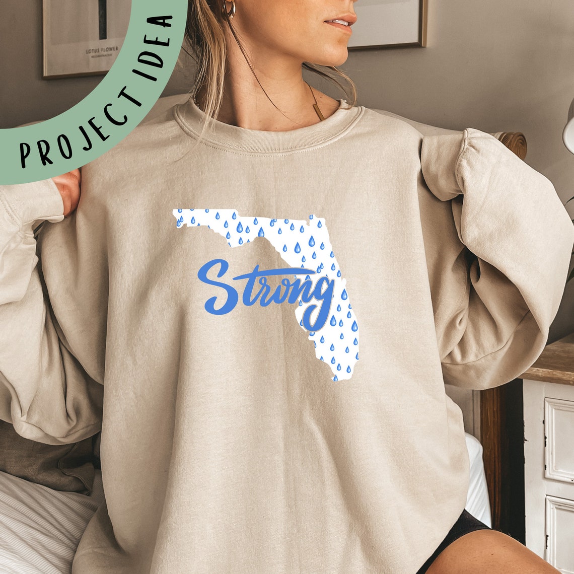 Florida Strong Canva Frame Editable Template, I Survived Milton Design ...