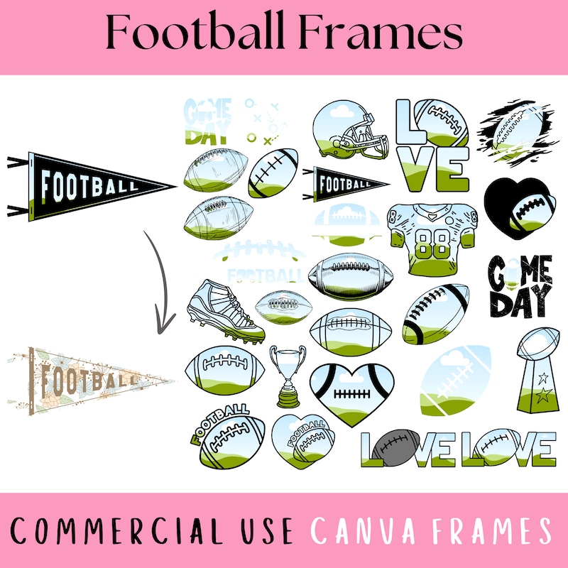 Football Trophy Frames - Etsy