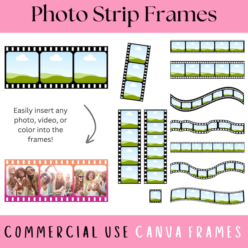 Photo Strip Frames - Etsy