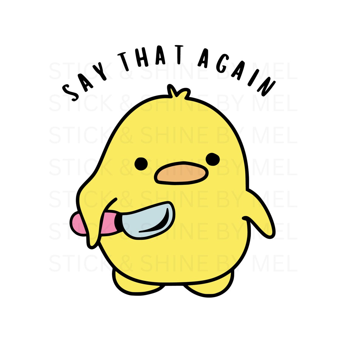 Say That Again SVG, Duck SVG, Goose SVG, Angry Duck Svg, Cute Duck Svg ...