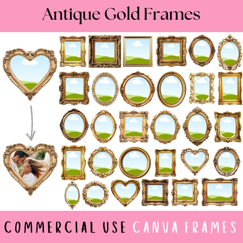 Vintage Gold Frames - Etsy