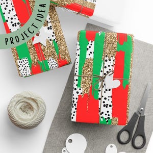 Christmas Dots Digital Paper PNG File, Glitter Scrapbook Paper Design ...