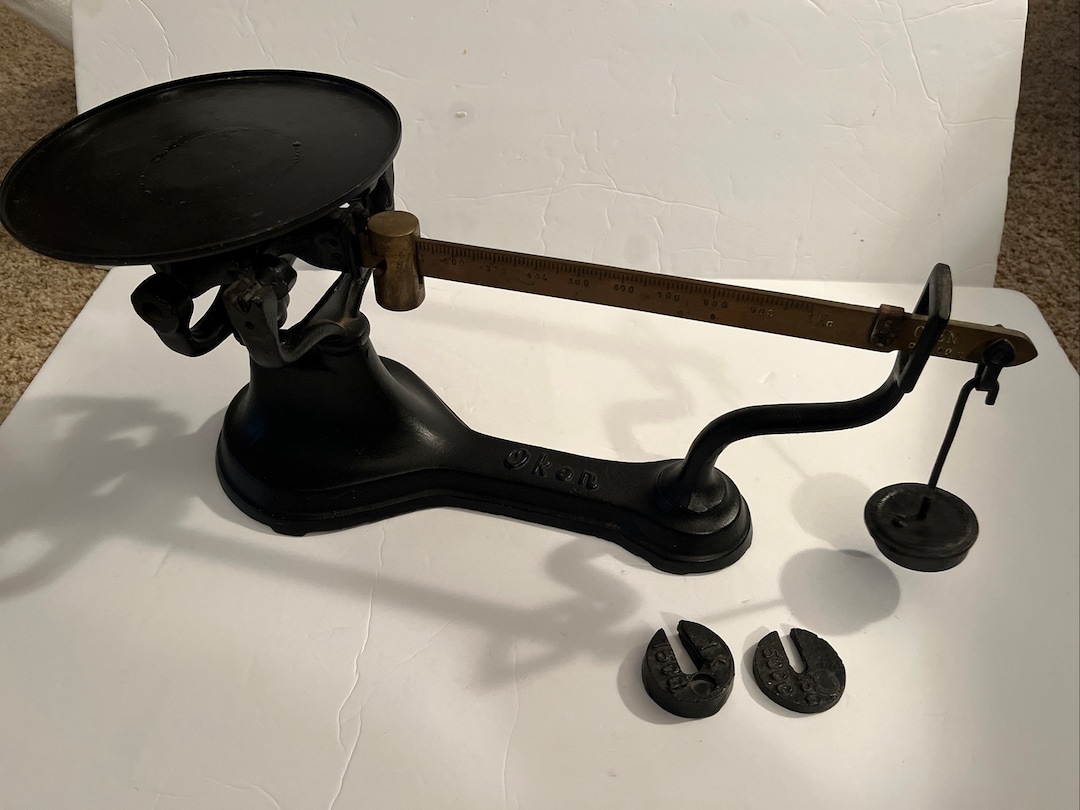 Vintage Oken Scale, Store Scale With Weights Nice Condition VERY CLEAN ...