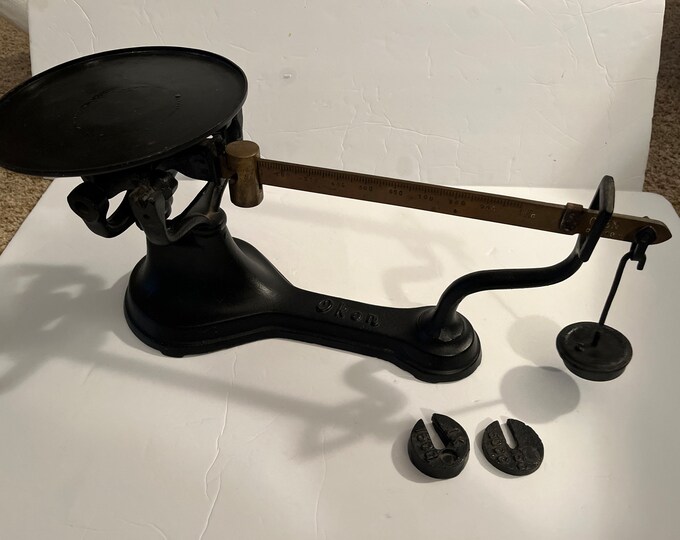 Vintage Oken Scale, Store Scale With Weights Nice Condition VERY CLEAN ...